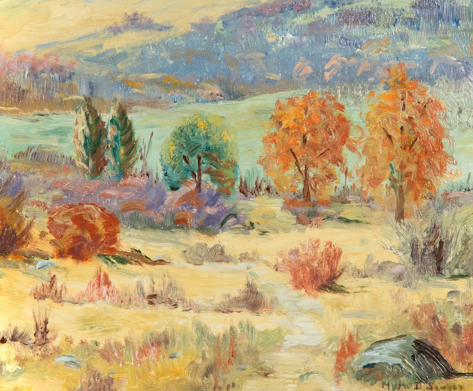 Oil Landscape Painting by Myra Louise Sawyer For Sale at 1stDibs ...