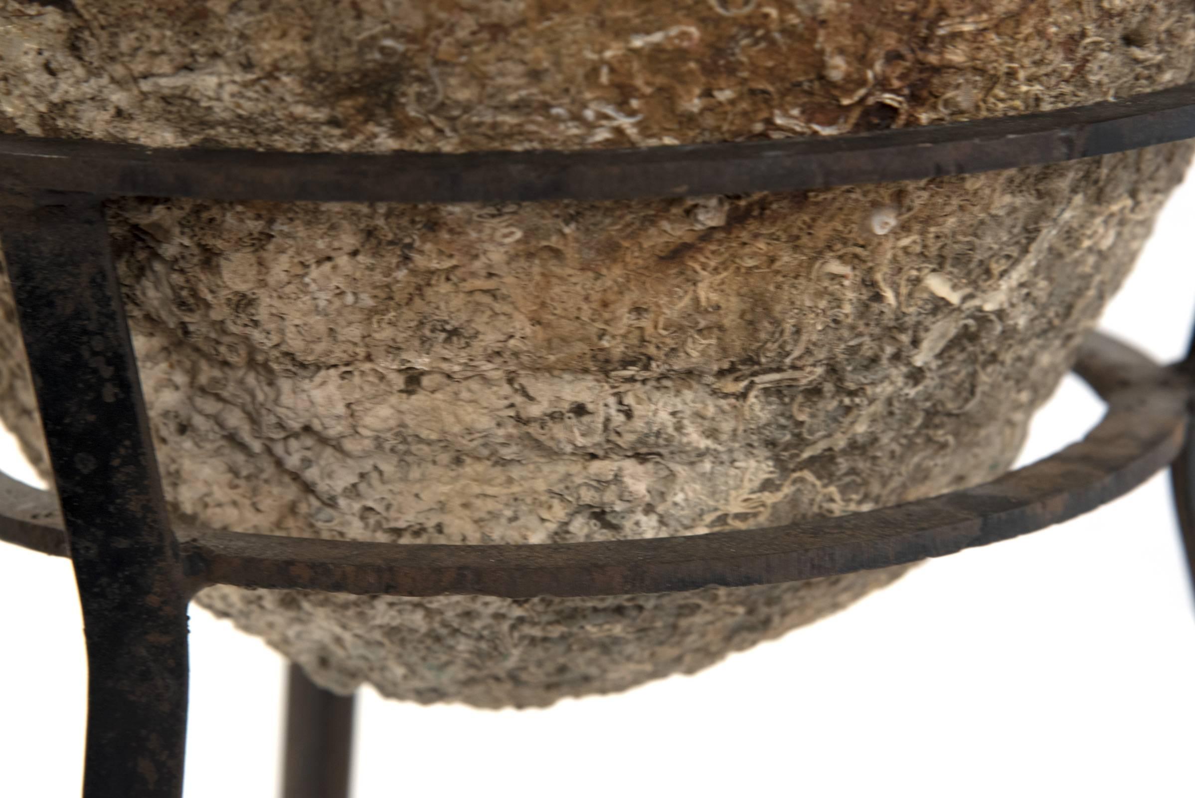 Italian Terracotta Amphora on Wrought Iron Tripod Stand at 1stDibs ...