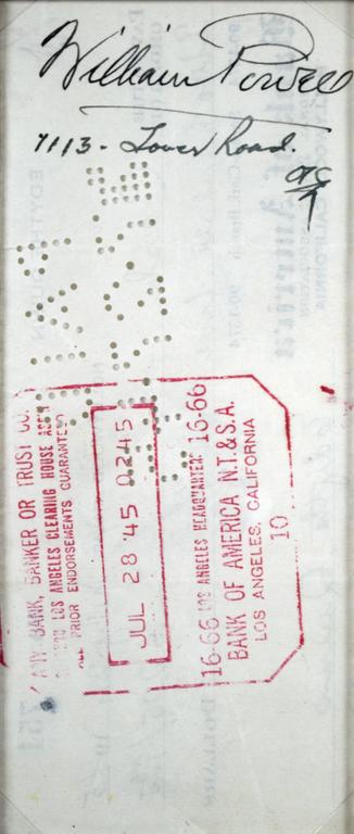 Framed Signature and Photograph of Actor William Powell at 1stDibs