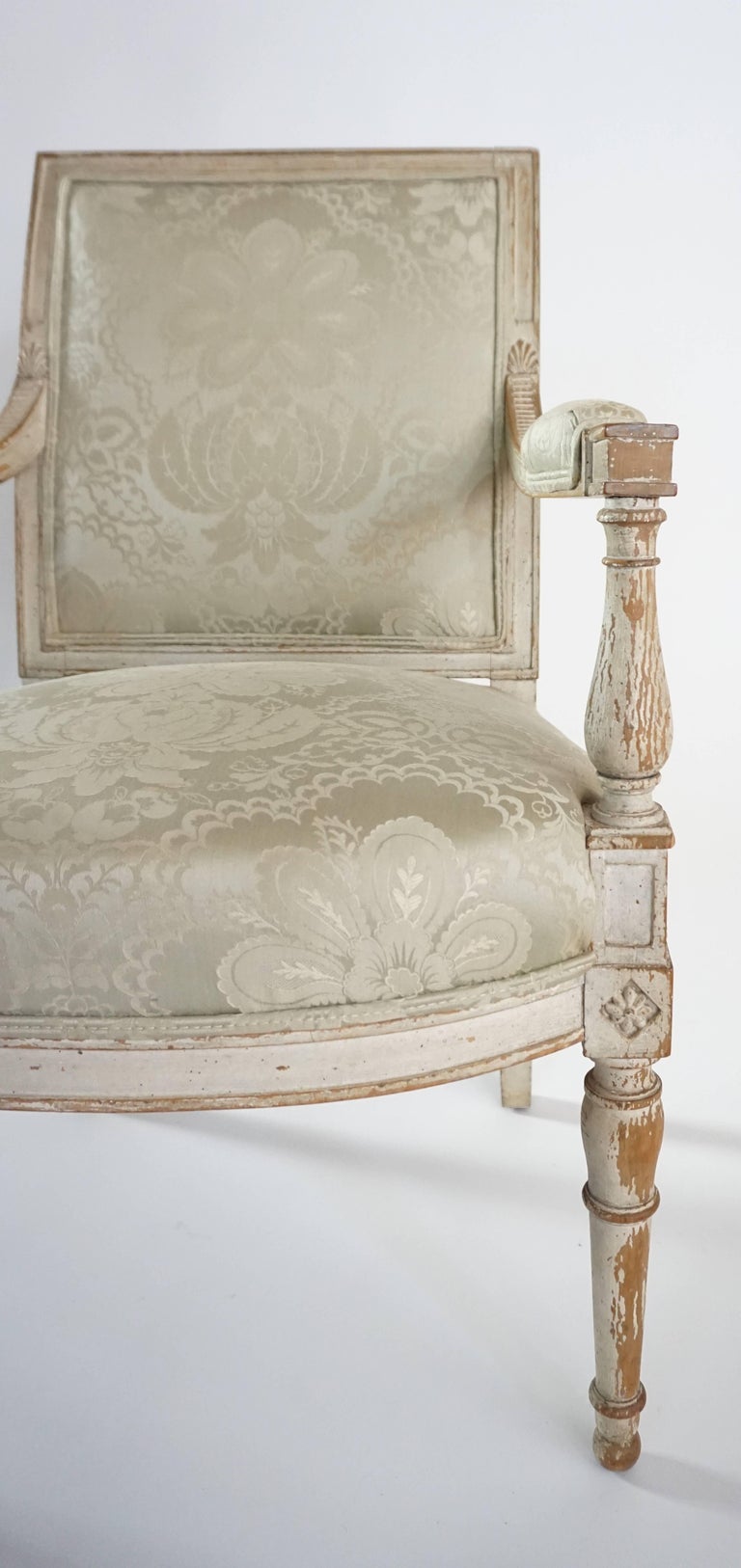 French Directoire Fauteuil or Armchair in Original Paint, circa 1795 at ...