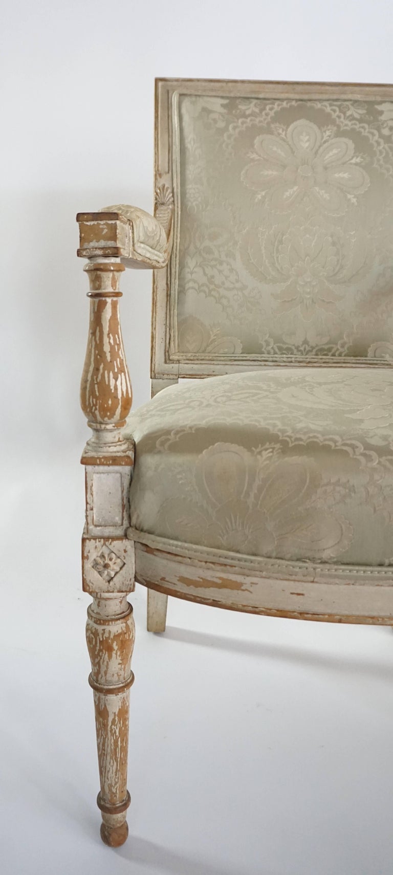 French Directoire Fauteuil or Armchair in Original Paint, circa 1795 at ...