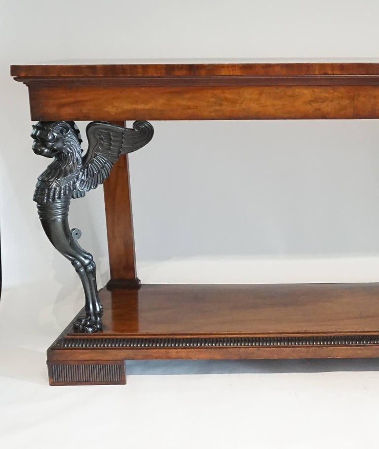 Regency Mahogany Side Table or Sideboard, Style of Thomas Hope, circa ...
