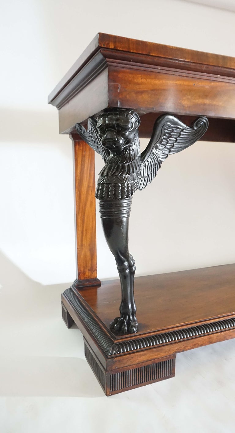 Regency Mahogany Side Table or Sideboard, Style of Thomas Hope, circa ...