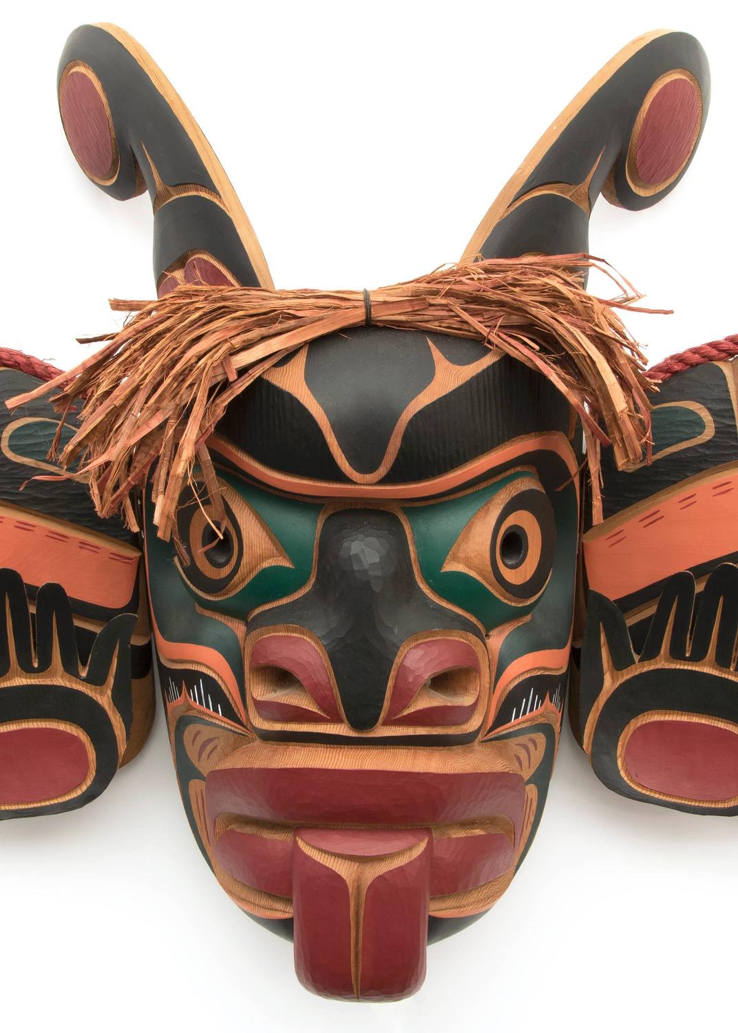 Native American Three Headed Sea Serpent Mask, Northwest Coast, 20th ...