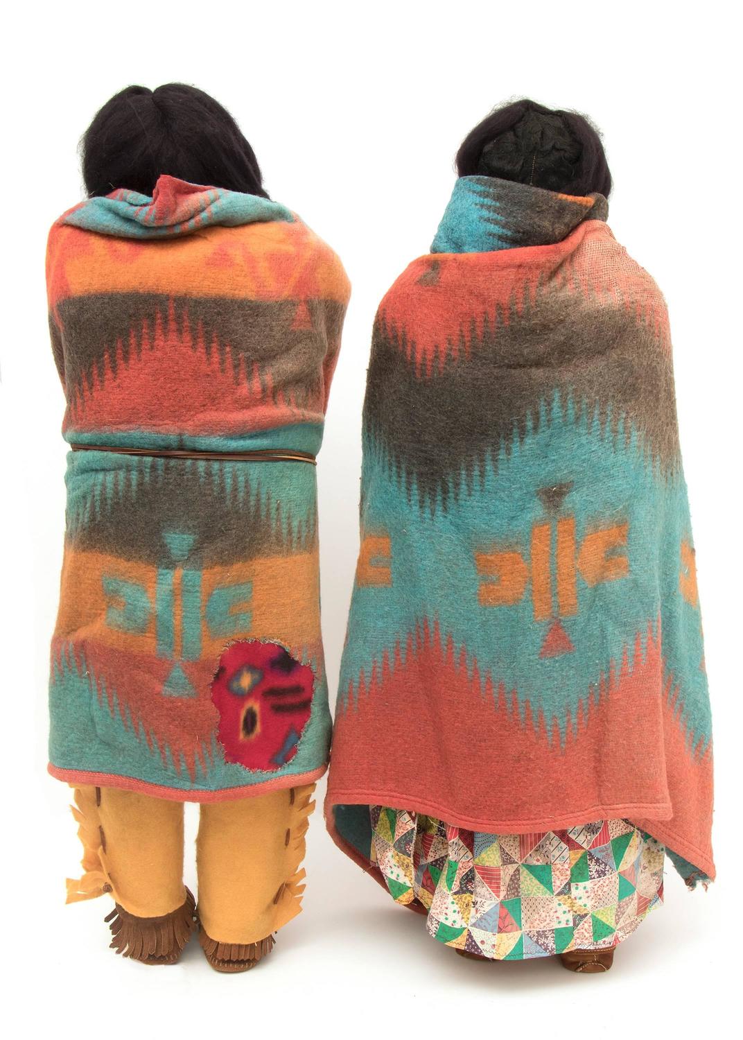 Pair of Skookum Native American Dolls, Large Store Displays For Sale at ...