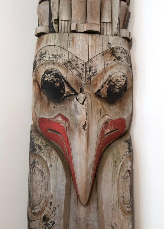 Antique Northwest Coast/Native American TOTEM Pole, Tlingit, 19th ...