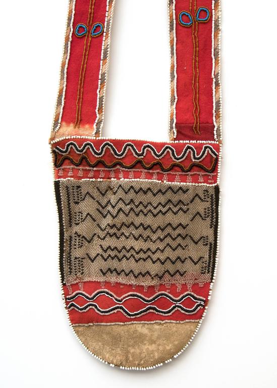 Native American Beaded Bandolier Bag, Tahltan (Northwest Coast), circa ...