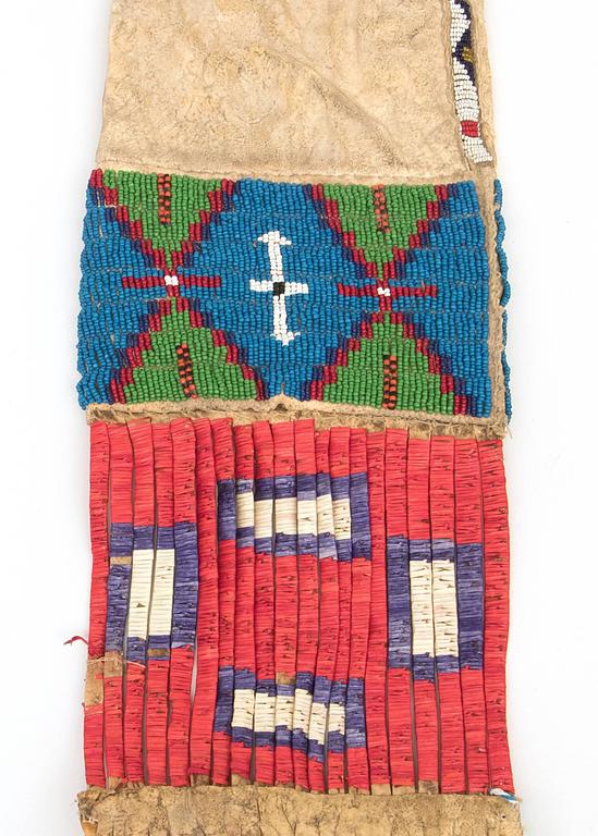 Antique Native American Beaded Tobacco Bag, Sioux 'Plains Indian ...