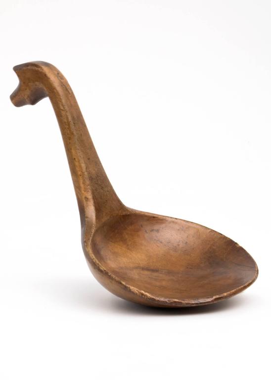 Antique Native American Carved Spoon, Great Lakes, 19th Century, circa ...