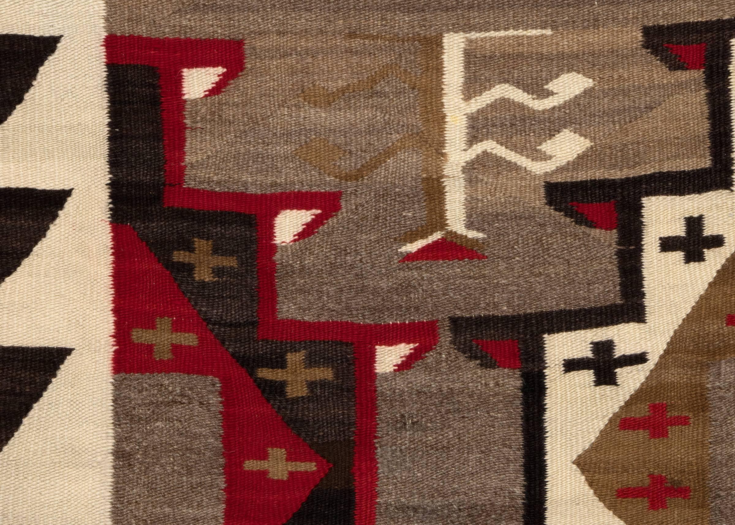 Vintage Navajo Regional/Trading Post Rug, circa 1940 at 1stDibs