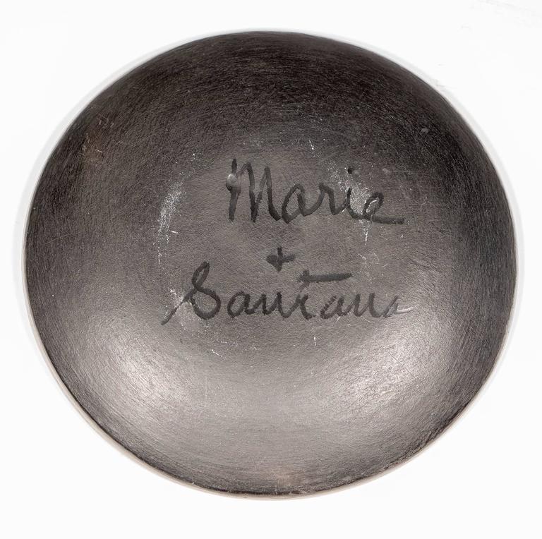 Maria Martinez Pottery Plate, San Ildefonso Pueblo, circa 1945 at 1stDibs