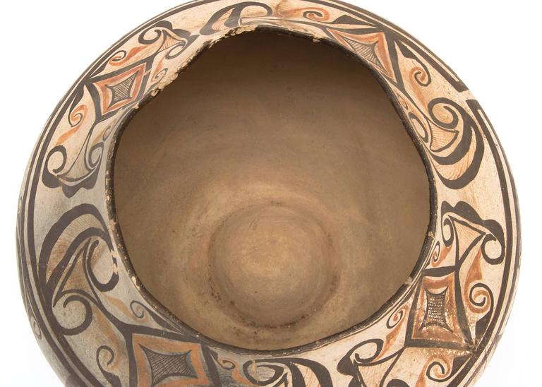 Collection of Three Antique Native American Pottery Jars, 19th and 20th ...