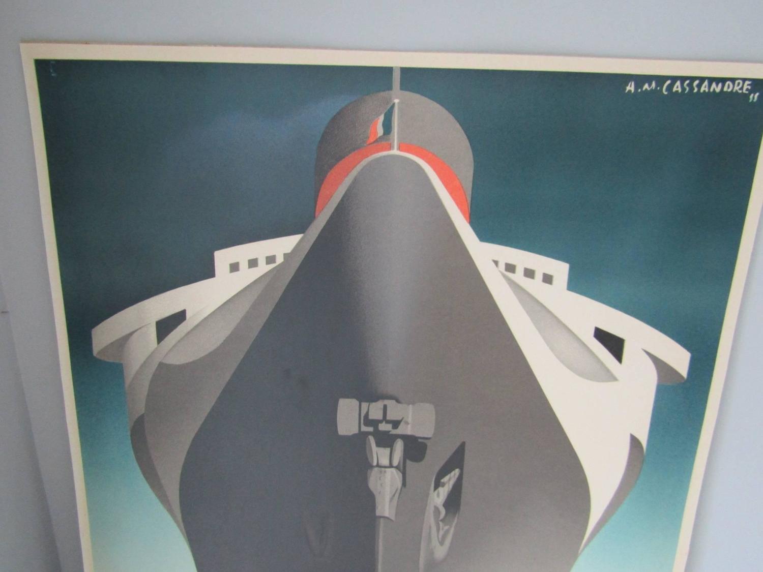 Art Deco Poster Normandie by Cassandre at 1stdibs