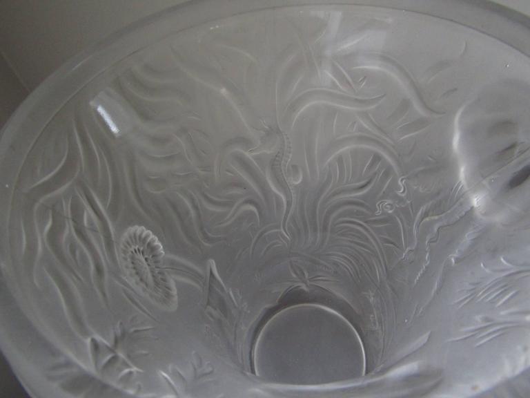 Czech Glass Vase "Marine Life" by Josef Inwald for Barolac, 1960s For ...