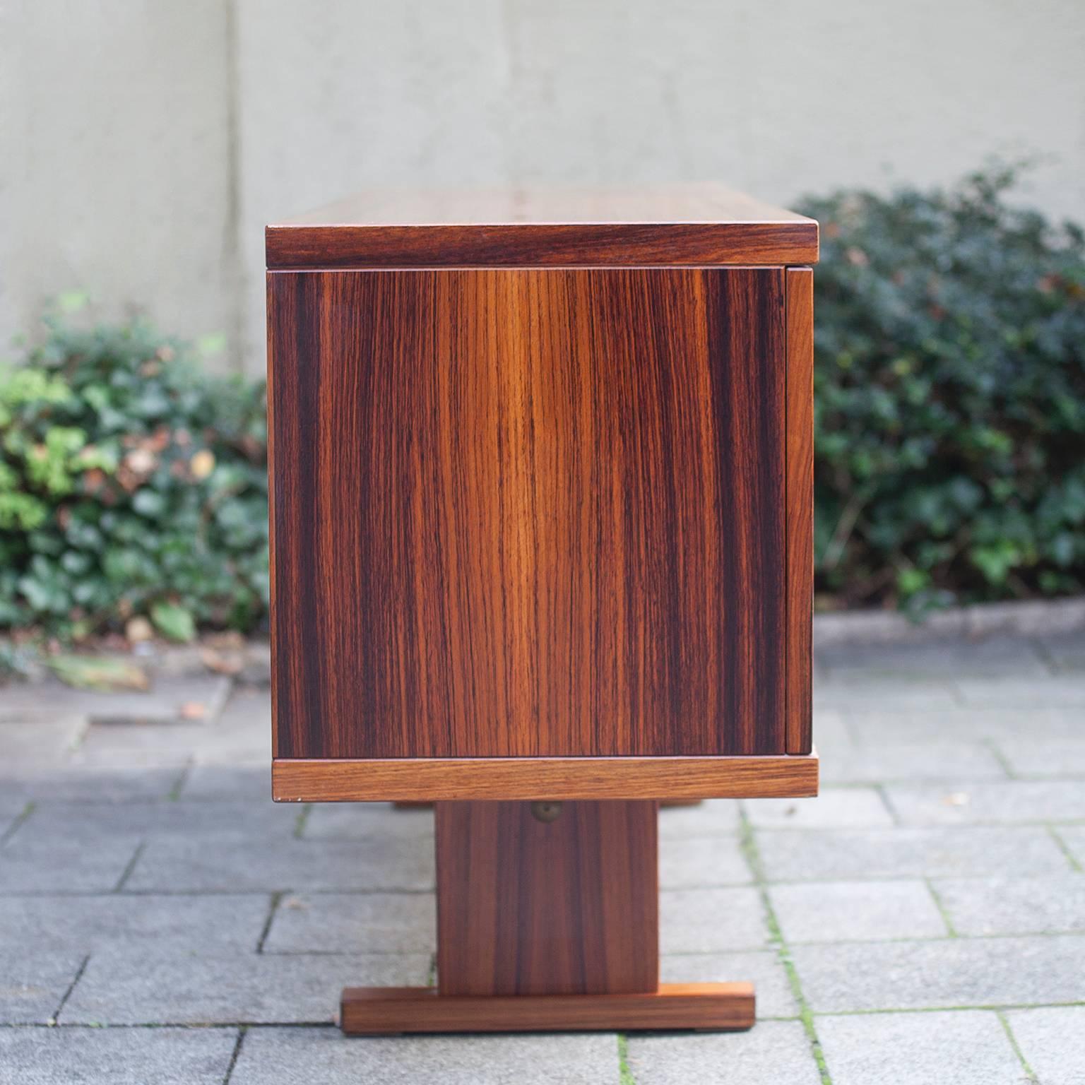 Rosewood Sideboard with Ceramic Doors by Oxart Schweden, 1978 at 1stDibs