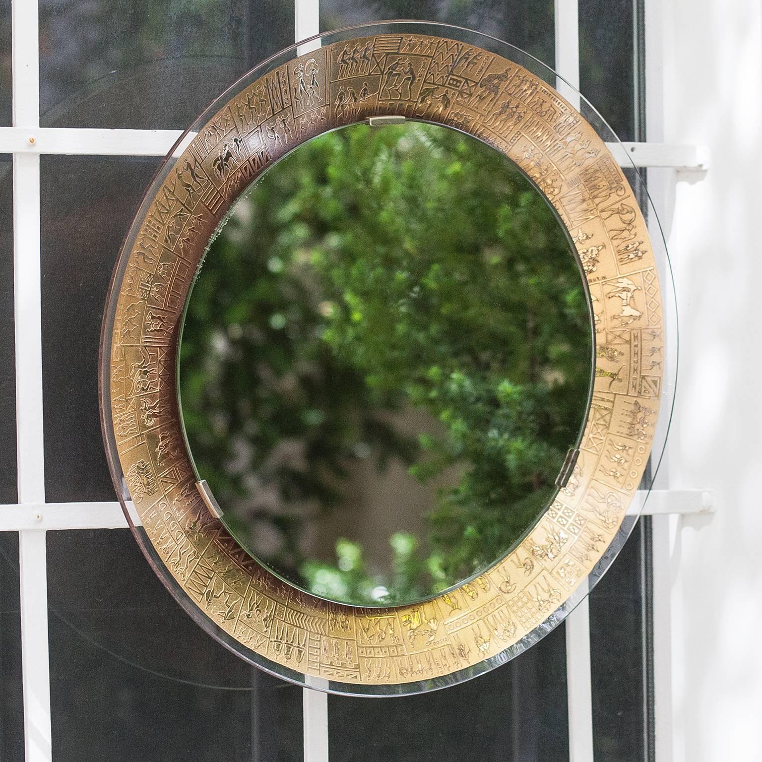 Furgieri Gold-Plated Mirror from Italy, 1960s at 1stDibs | gold plated ...