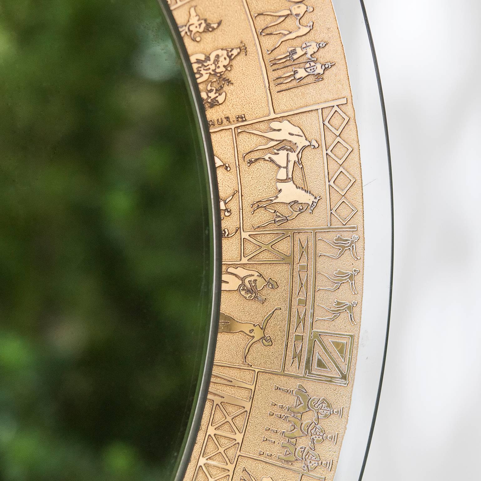 Furgieri Gold-Plated Mirror from Italy, 1960s at 1stDibs | gold plated ...