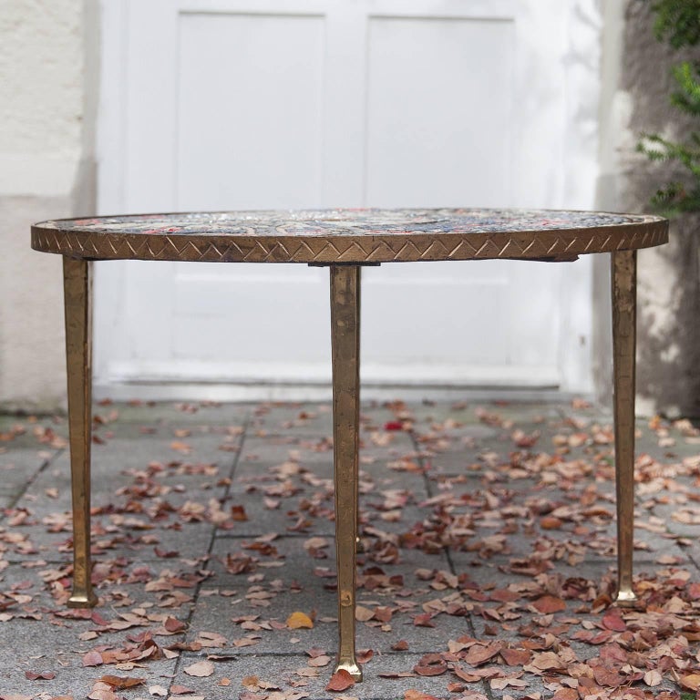 Mosaic Art Deco Table Bird, Italy, 1930s at 1stDibs