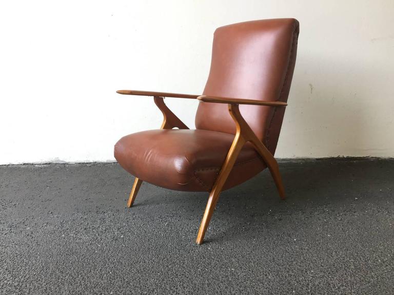 Rare Italian Lounge Chair by Antonio Gorgone For Sale at 1stDibs ...