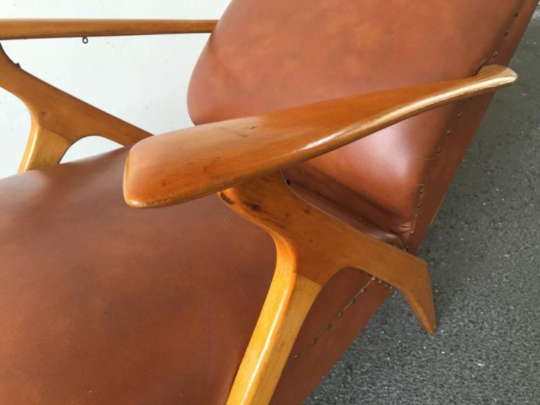 Rare Italian Lounge Chair by Antonio Gorgone For Sale at 1stDibs ...