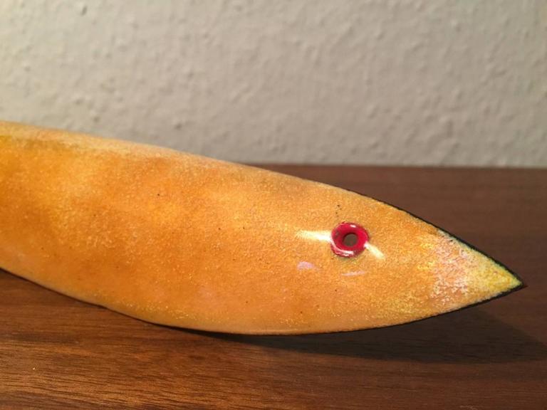 Very Rare Pesce Artpiece by Gio Ponti for De Poli Enamel at 1stDibs