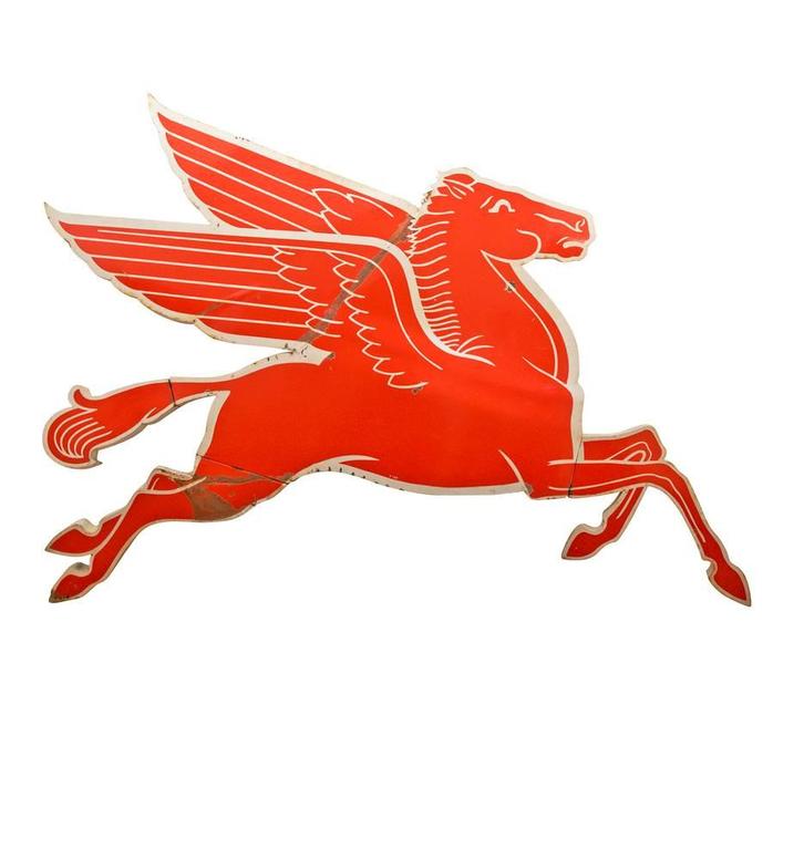 Enormous Mobile Pegasus Sign, circa 1954 at 1stDibs