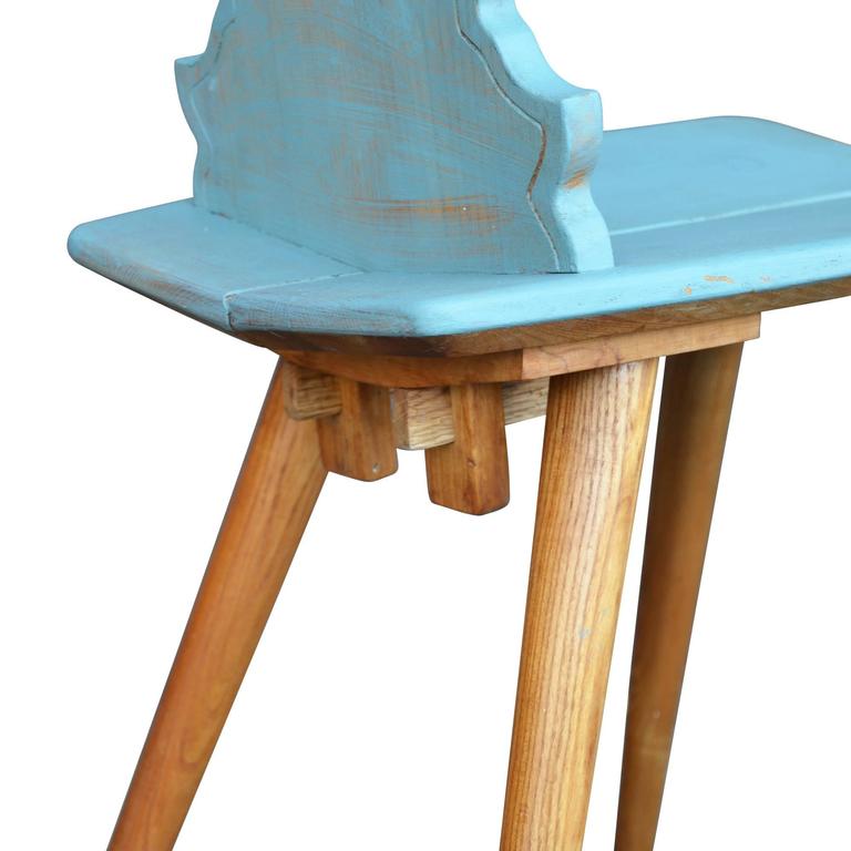 Pair of Oak Side Chairs by Cepelia, circa 1957 at 1stDibs