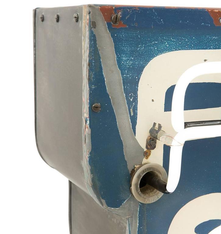 Fountain Sundries Neon Sign, circa 1940s For Sale at 1stDibs