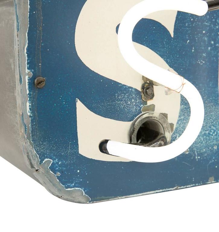 Fountain Sundries Neon Sign, circa 1940s For Sale at 1stDibs