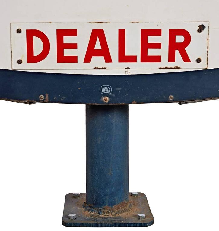 Gigantic Humble Oil Porcelain Pole Sign, circa 1950 at 1stDibs | humble ...