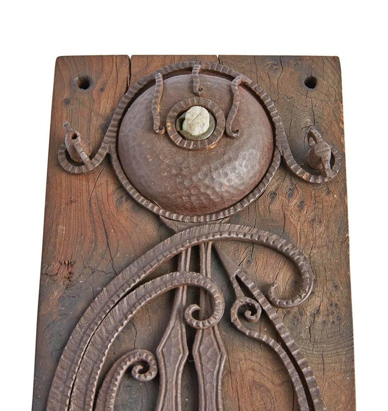 Remarkably Ornate Wrought Iron Door Bell from Chile, circa 1910 at 1stDibs
