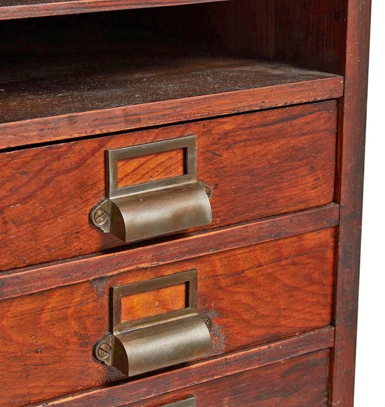 Rustic General Store Drawer and Cubby Cabinet, circa 1920s at 1stDibs