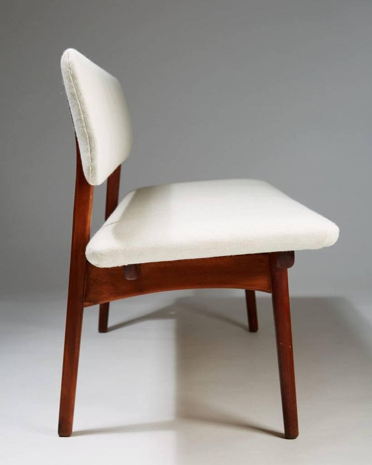 Bench with Backrest Designed by Ejnar Larsen and Axel Bender Madsen ...