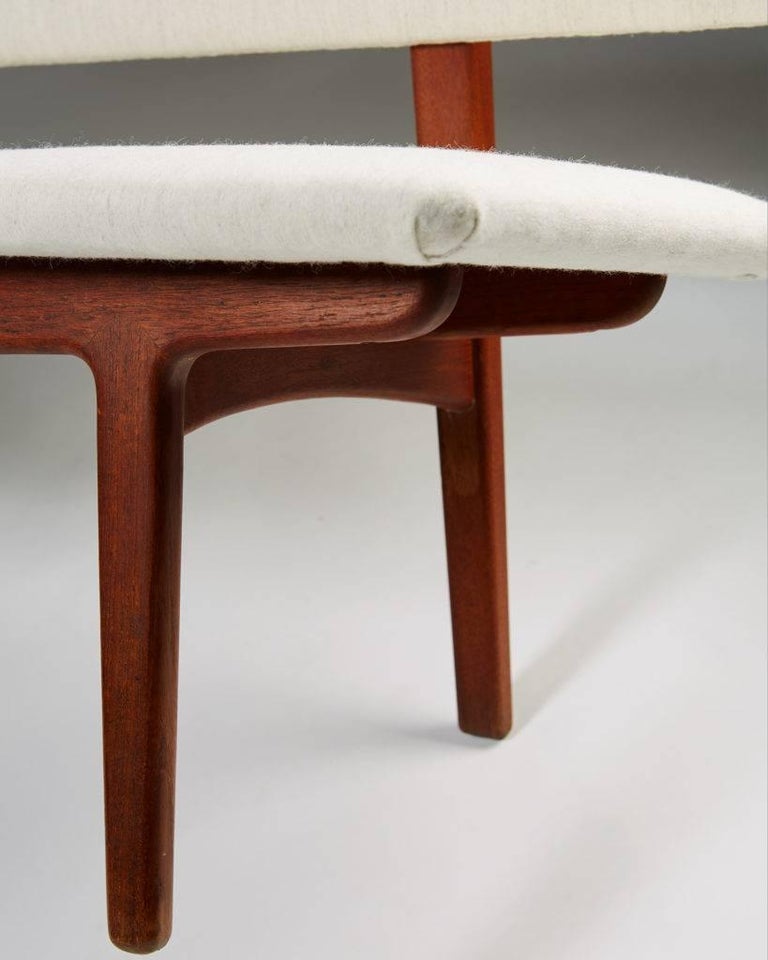 Bench with Backrest Designed by Ejnar Larsen and Axel Bender Madsen ...