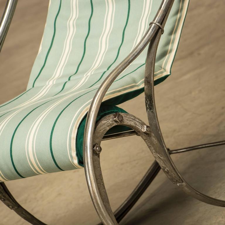Mid-19th Century H.C. Andersen Rocking Chair in Polished Cast Iron For ...