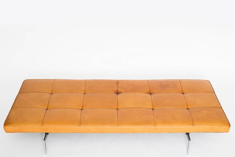 Daybed in cognac leather at 1stDibs