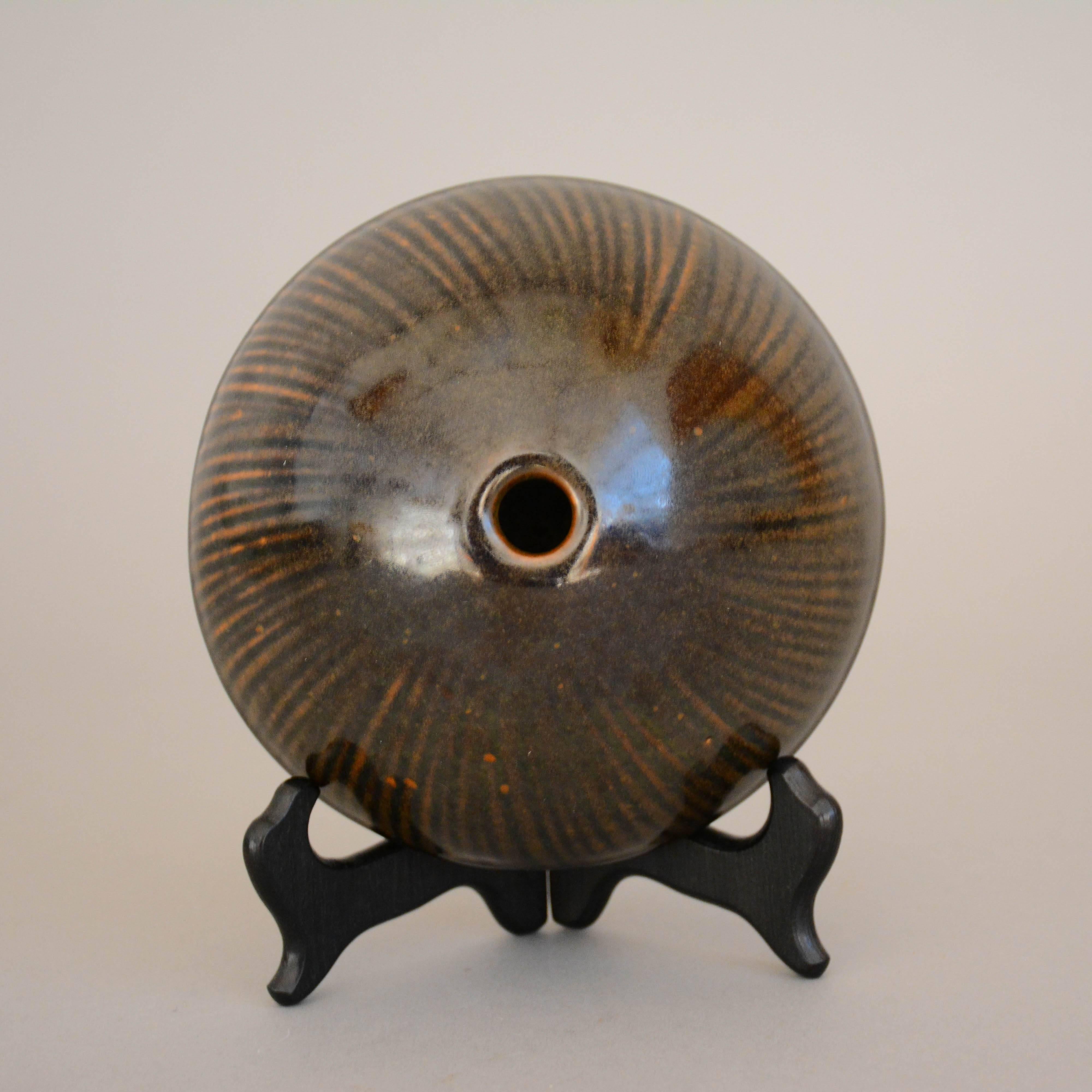 Toini Muona for Arabia High Gloss Glazed Stoneware Vase, 1950-1960s at ...