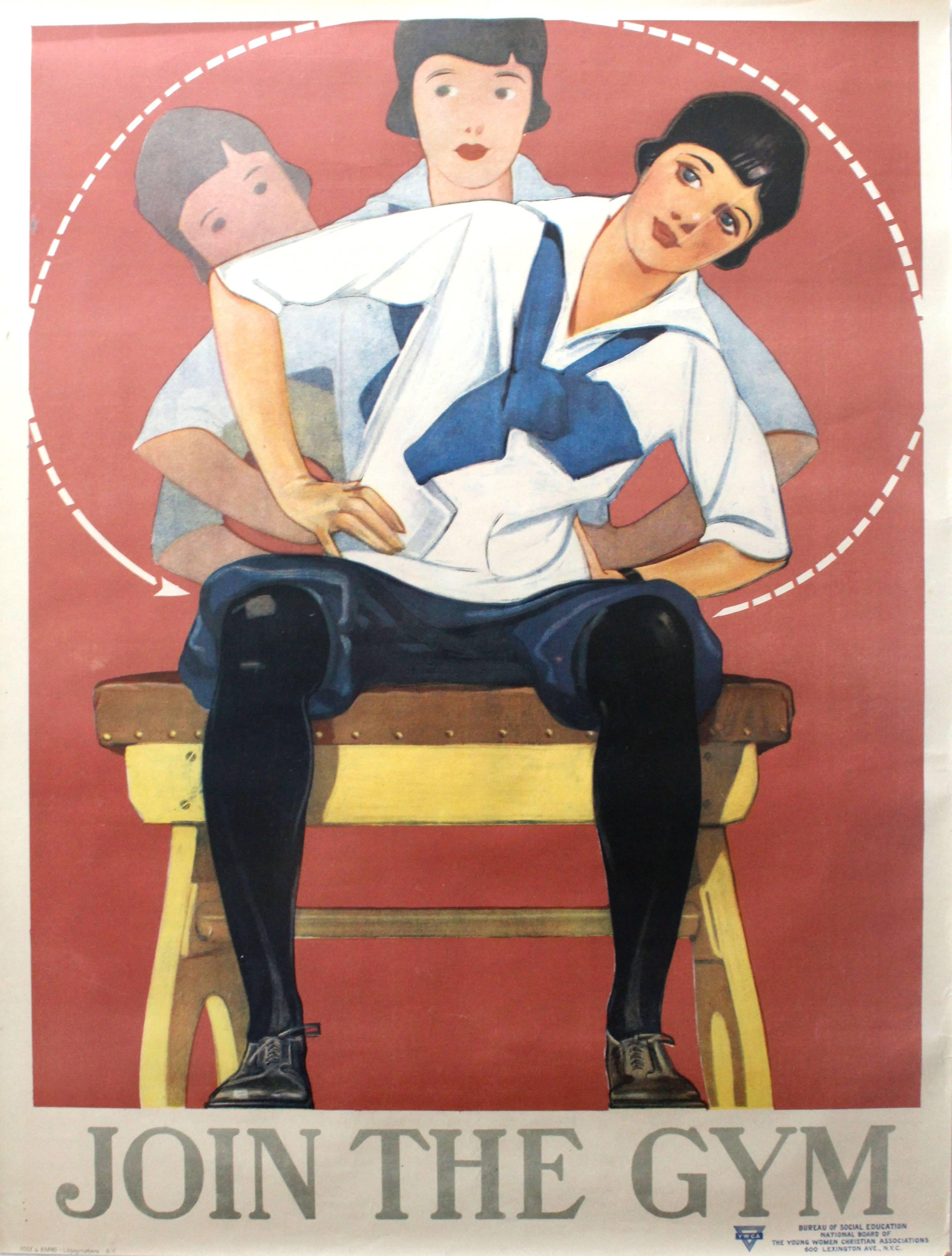 Original Vintage 1920s Poster Promoting Health And Fitness - Join The ...