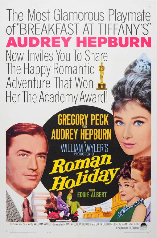 Audrey Hepburn Roman Holiday Poster
