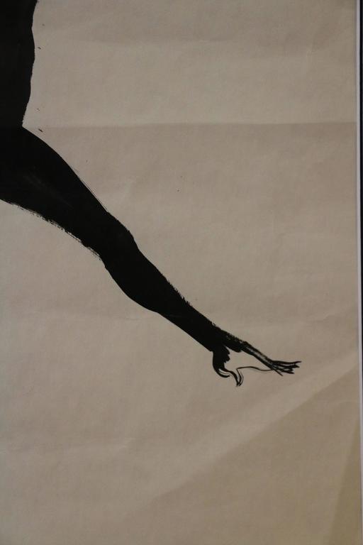 Spectacular Drawing of a Dancer by René Gruau, France, circa 1950 at ...