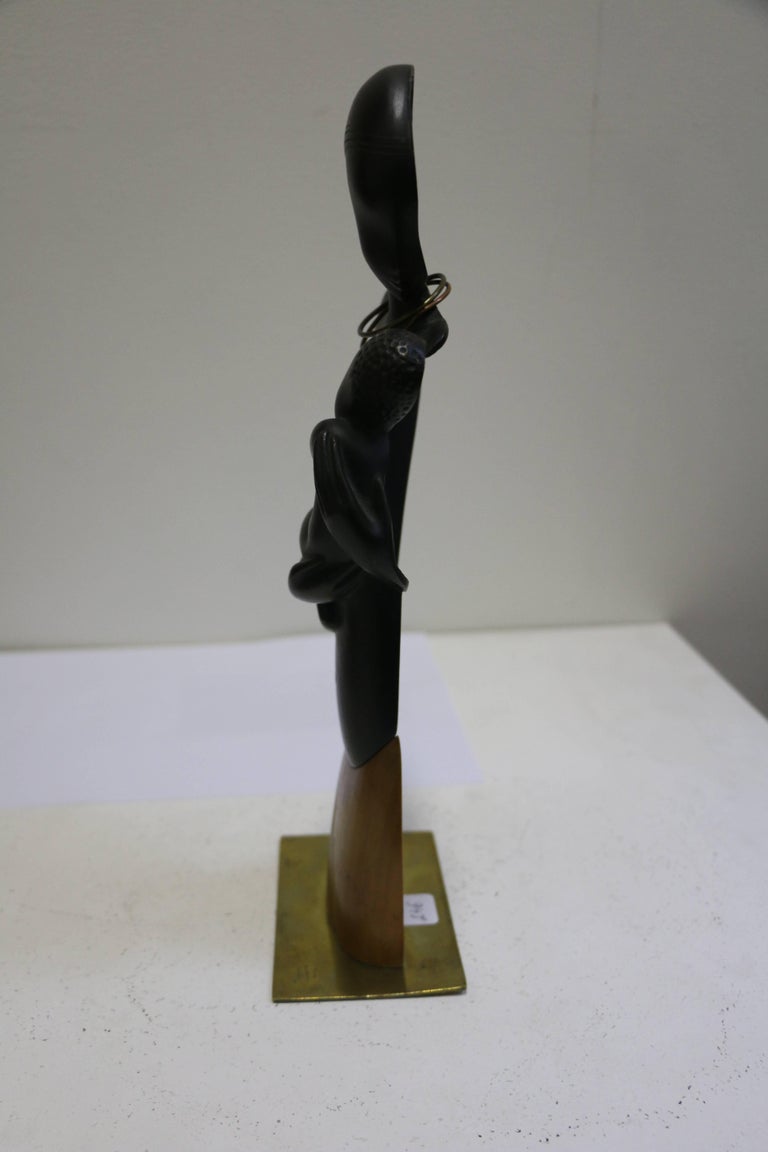 Bronze Sculpture by Karl Hagenauer, Lady with Child, Art Deco, Austria ...