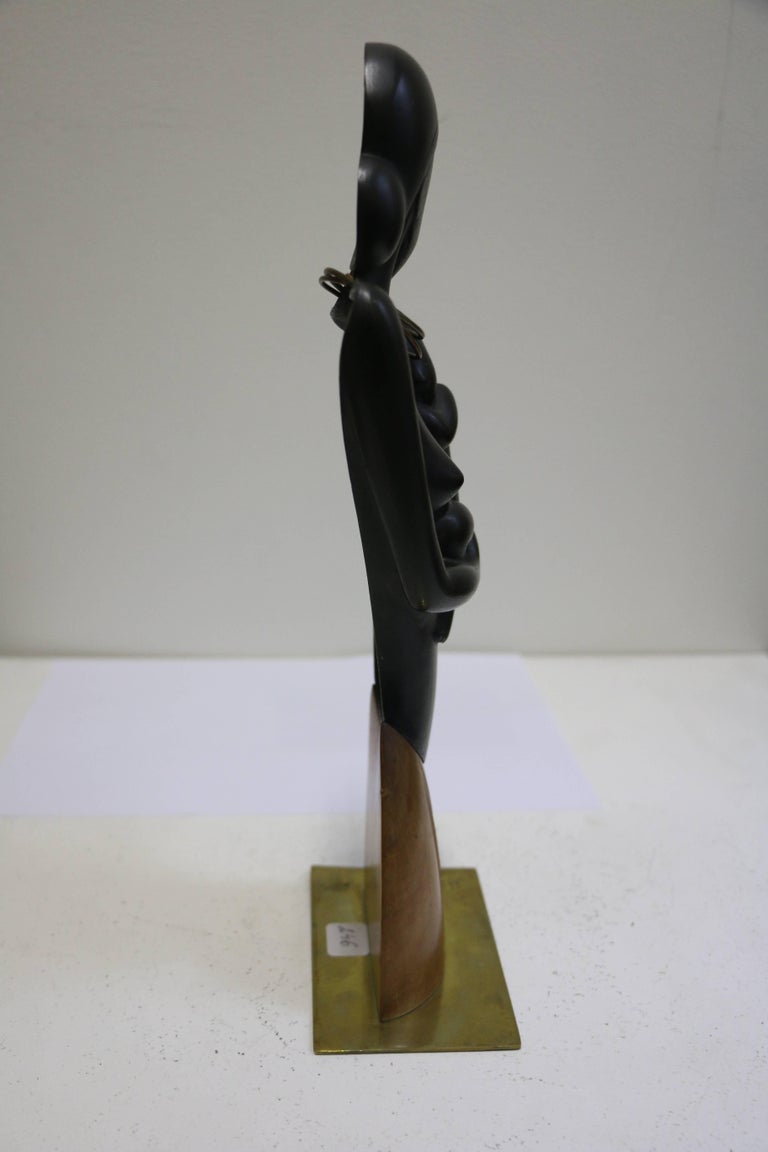 Bronze Sculpture by Karl Hagenauer, Lady with Child, Art Deco, Austria ...