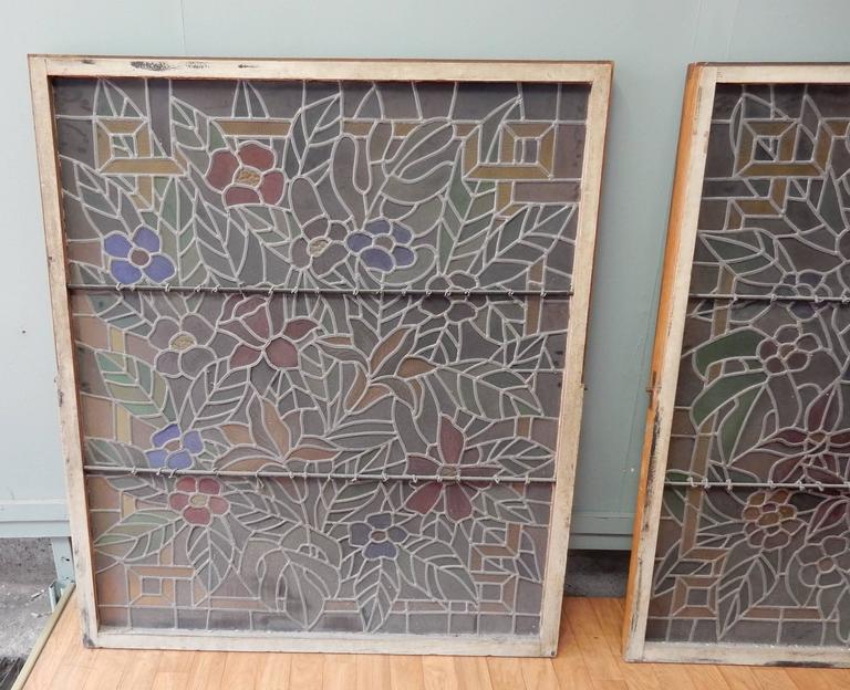 Pair of Stained-Glass Windows ACF Champs-Elysées, Paris, 1950-1970 at ...