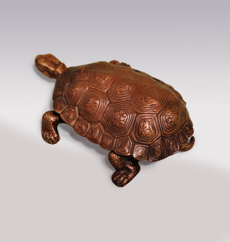 19th Century bronze model tortoise inkwell at 1stDibs