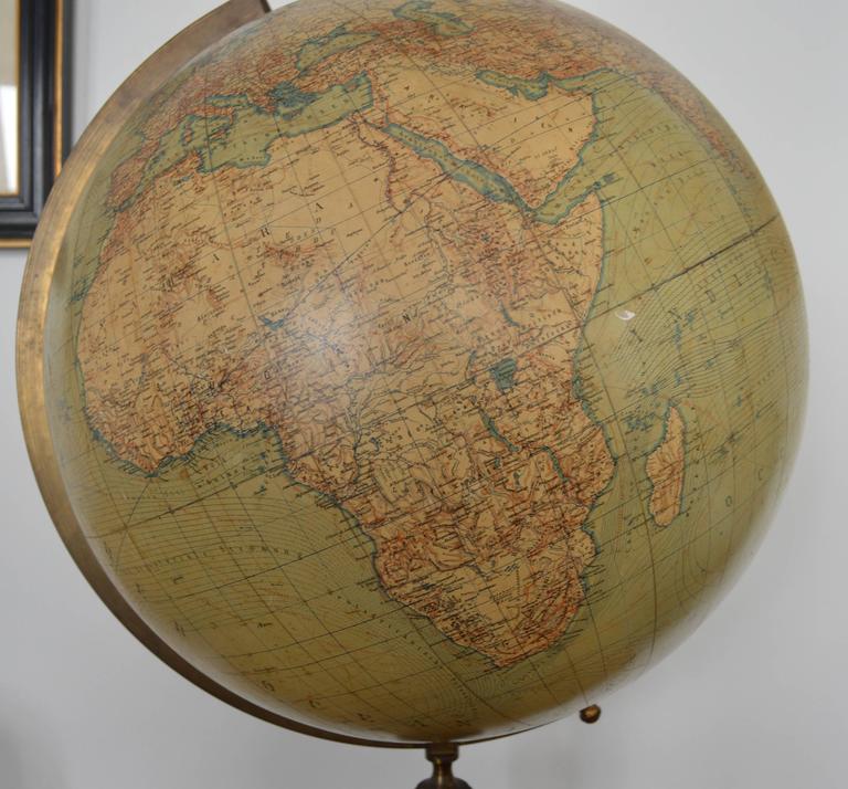 Large German Globe on Stand, Berlin, circa 1900 at 1stDibs | 1900 globe