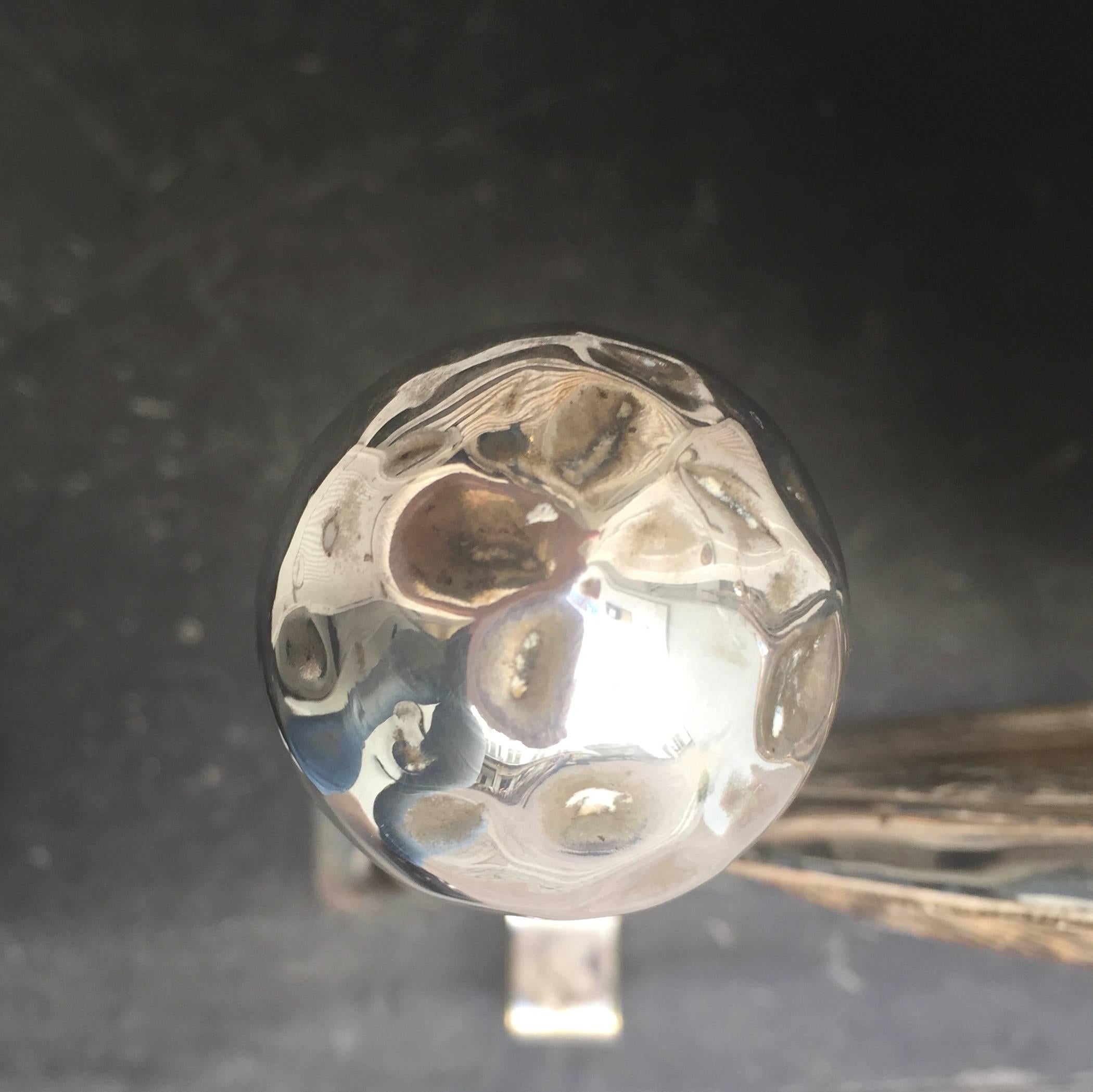 19th Century Russian Silver Plated Oval Vanity Mirror at 1stDibs