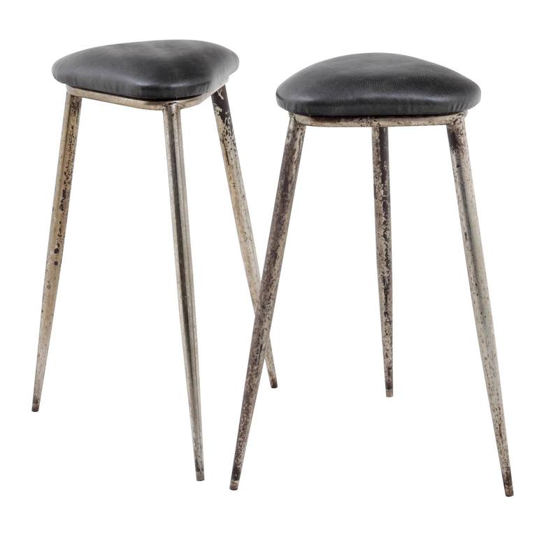 Pair of Bar Stools, circa 1950 at 1stDibs
