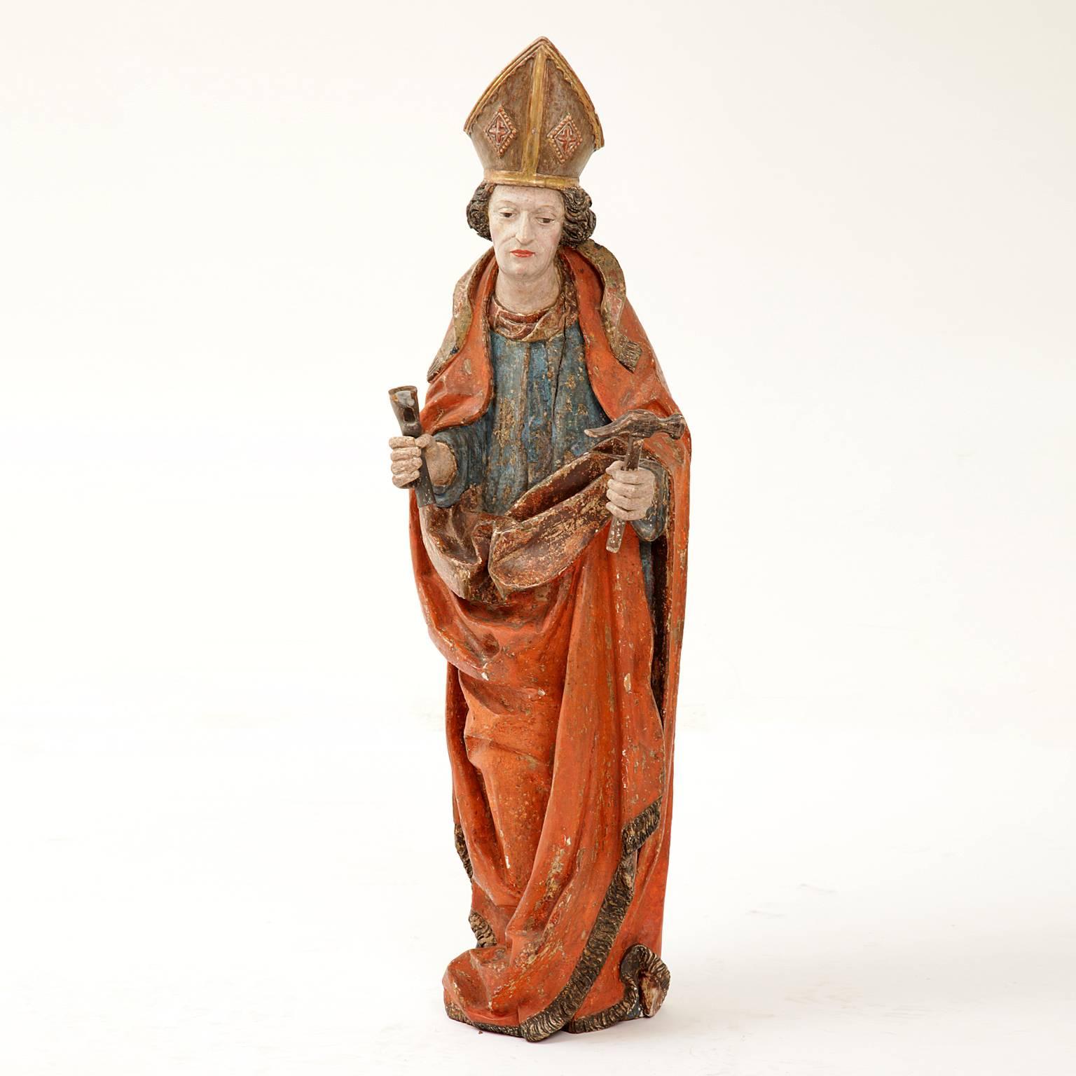 Sculpture of Saint Eligius, 1480-1500 at 1stDibs