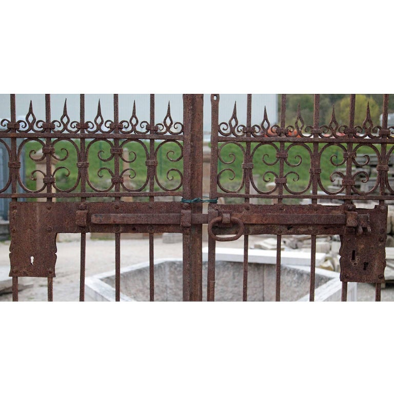 Large Wrought Iron Gate, Italy, 1790-1800 For Sale at 1stDibs