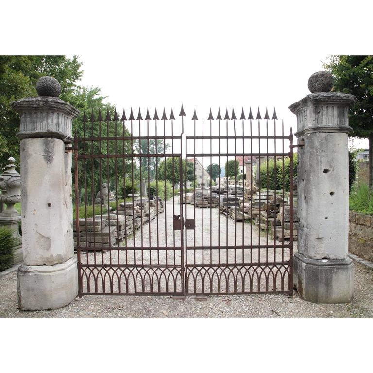 Antique Gate with Columns, 19th Century at 1stDibs